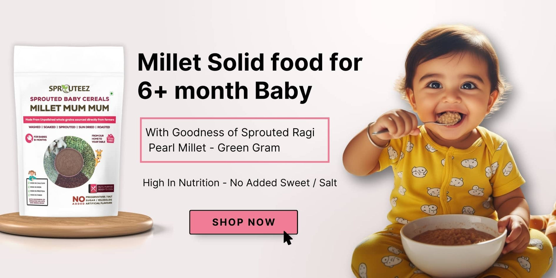 Sprouteez Store | Homemade Millet Super for Babies to Adults