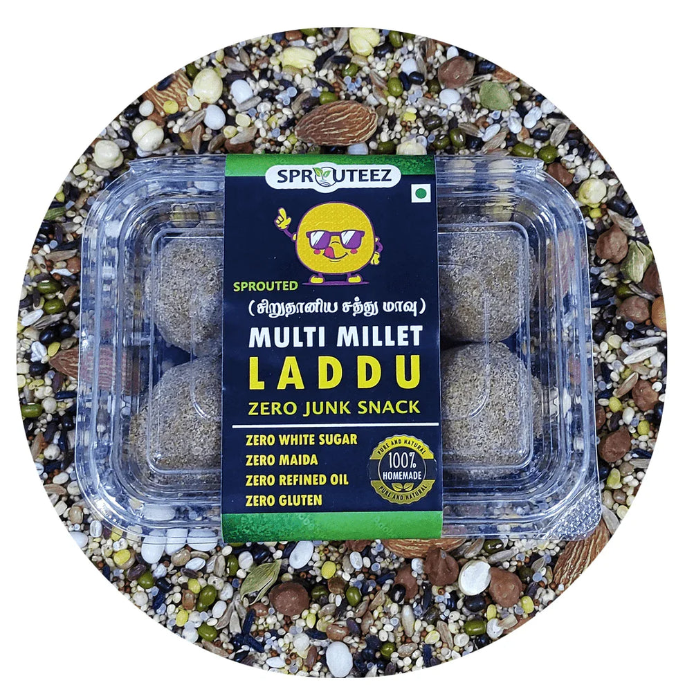Sathu Maavu Laddu | Sprouted Multigrain Laddu -Sprouteezstore